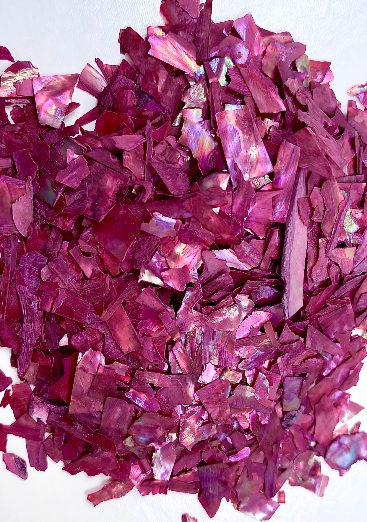 Home & Hobby Lt Pink Crushed Abalone Iridescent Shell For Resin Art ...