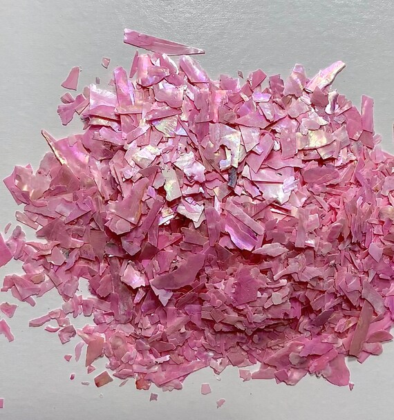 Home & Hobby Lt Pink Crushed Abalone Iridescent Shell For Resin Art ...
