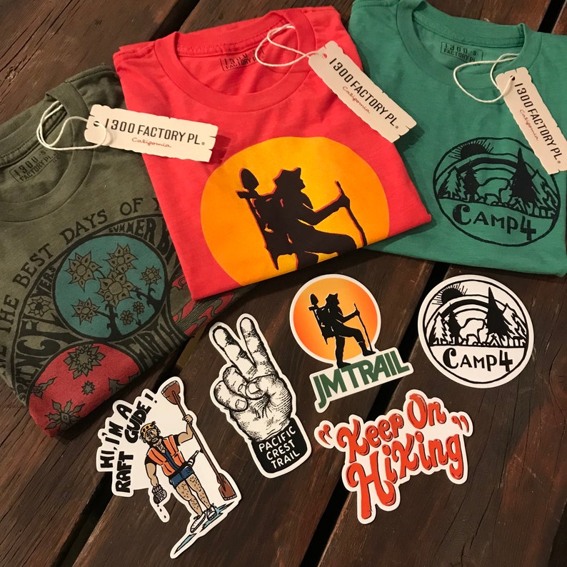 1300 Factory Place Yosemite Trail Bumper Sticker half - Etsy