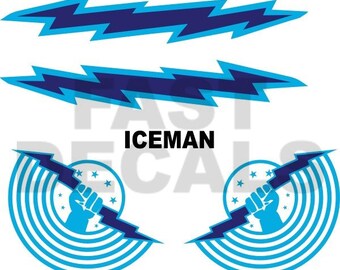 Top Gun Maverick Helmet Decal / Sticker Set Halloween Costume | Etsy