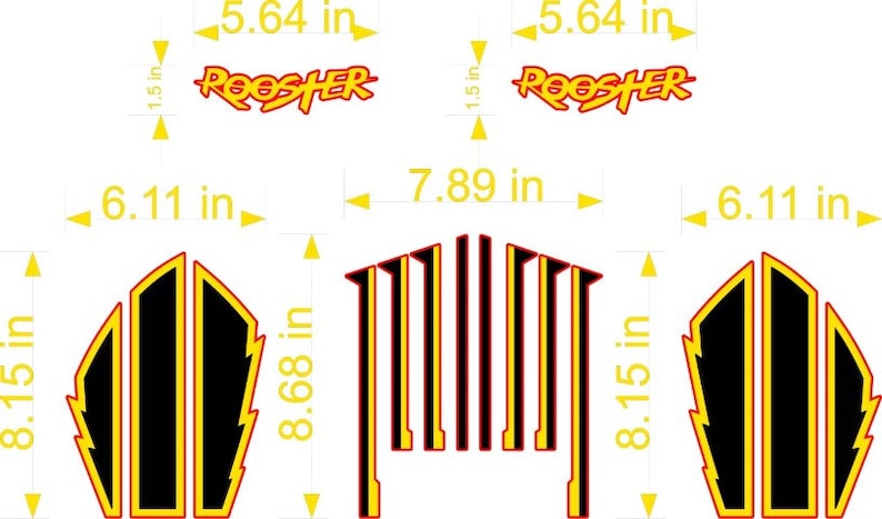 Top Gun Rooster Helmet Decal / Sticker Set Halloween Costume - Etsy