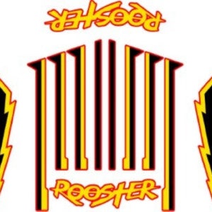 Top Gun Rooster Helmet Decal / Sticker Set Halloween Costume - Etsy