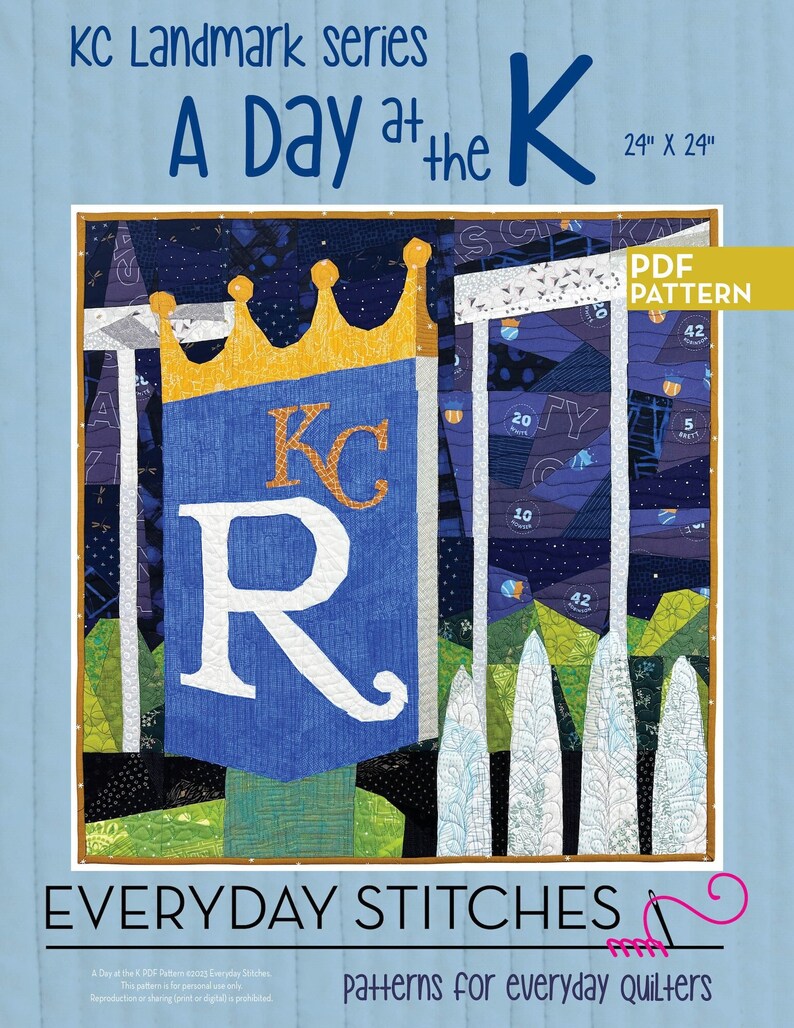 KC Landmark: A Day at the K - Foundataion Paper Pieced Wallhanging - Etsy