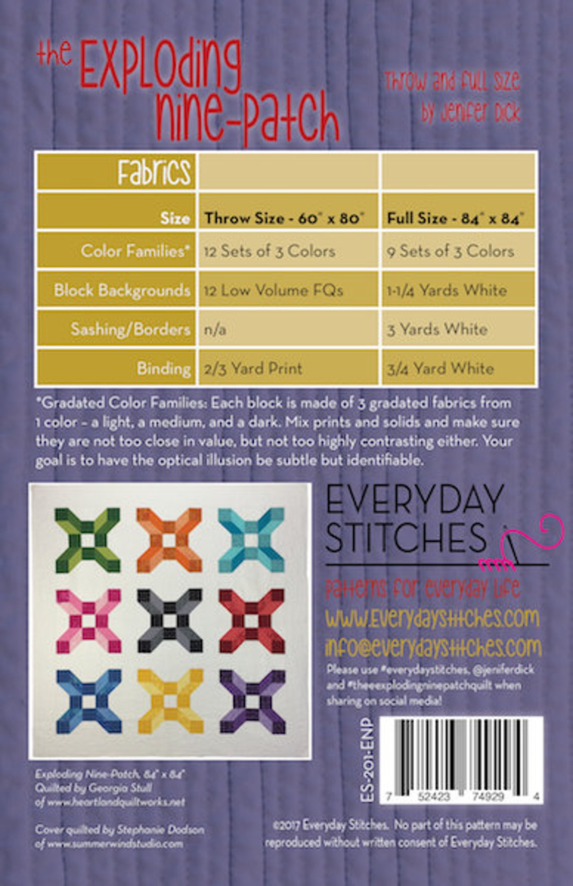 PDF Pattern: the Exploding Nine-patch Quilt by Jenifer Dick - Etsy