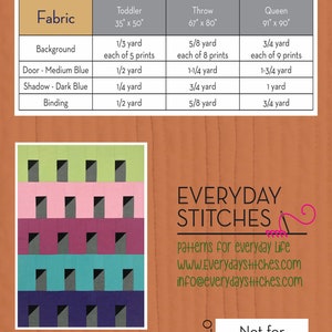 Pueblo Quilt PDF Pattern (baby, Throw, and Queen) by Everyday Stitches ...