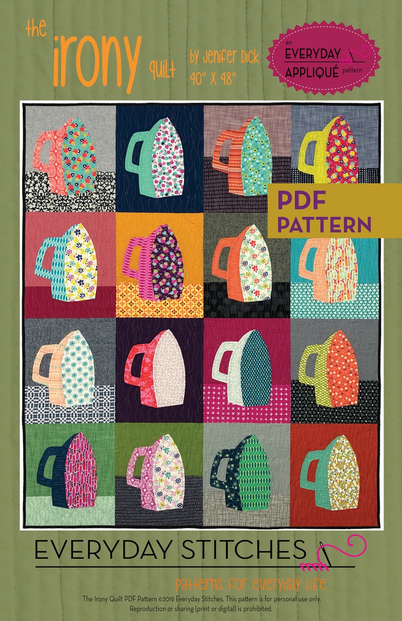 The Irony Quilt Pattern by Everyday Stitches - Etsy
