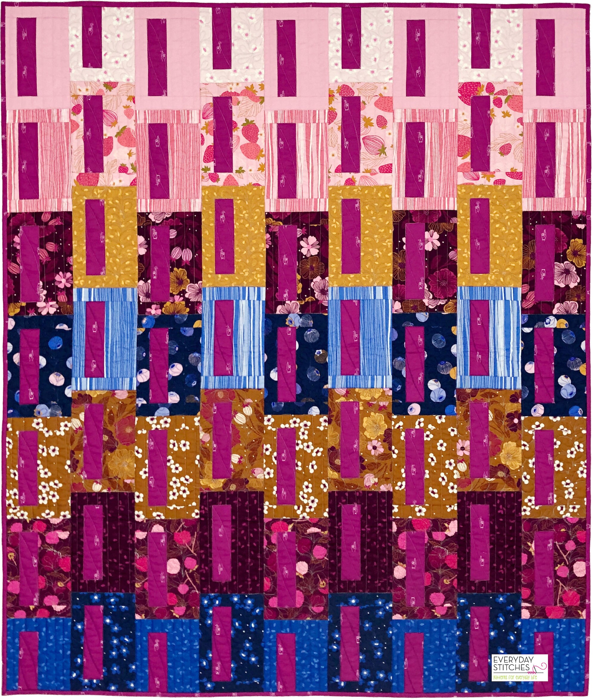 The City Limits Quilt Pattern by Everyday Stitches, Pieced Quilt, Easy ...