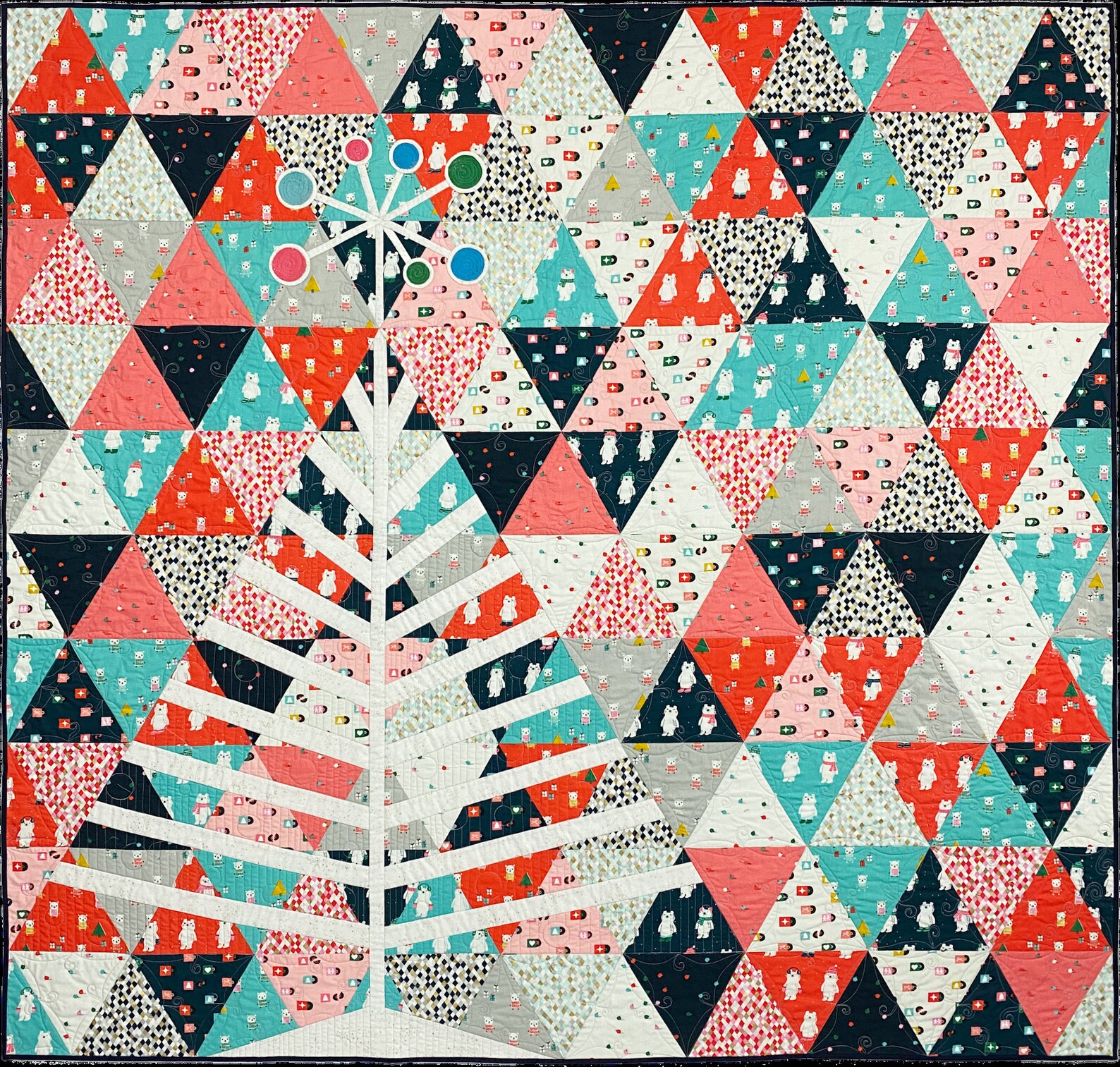 Tinsel Tree Quilt PDF Pattern by Everyday Stitches (wallhanging or ...