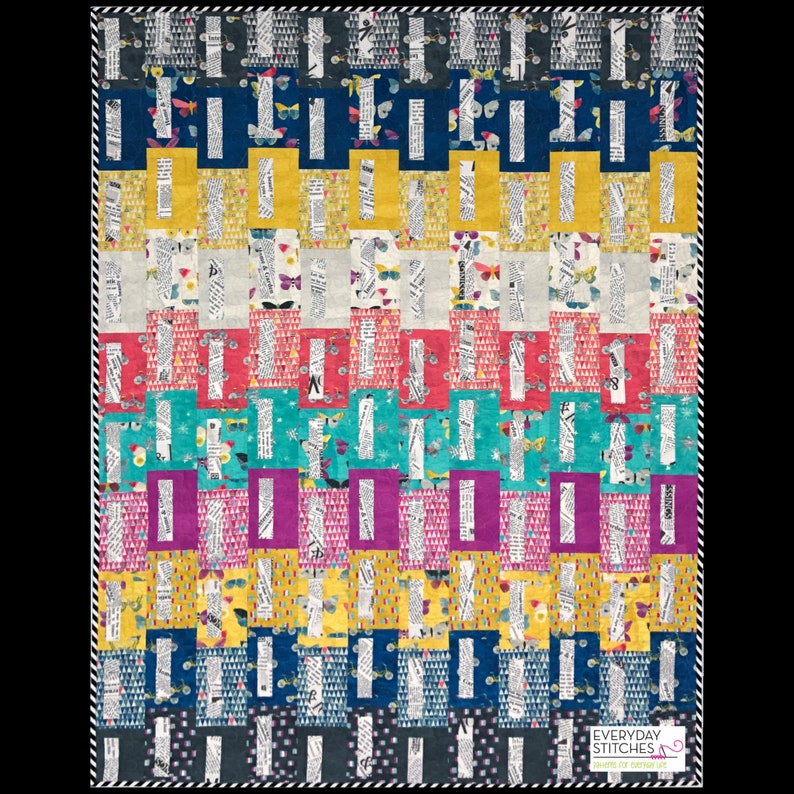 The City Limits Quilt Pattern by Everyday Stitches, Pieced Quilt, Easy ...