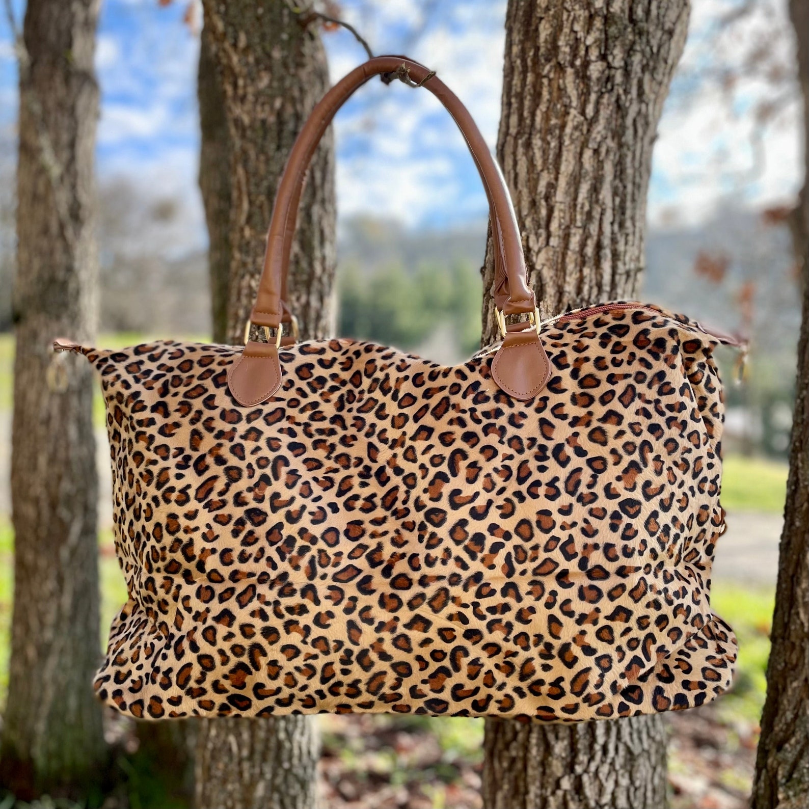 Leopard Weekender Bag - Etsy