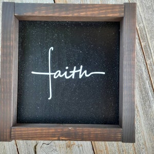 Faith - Rustic Wood Framed Mini Religious Sign - Etsy