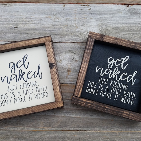 Half Bath Sign - Etsy