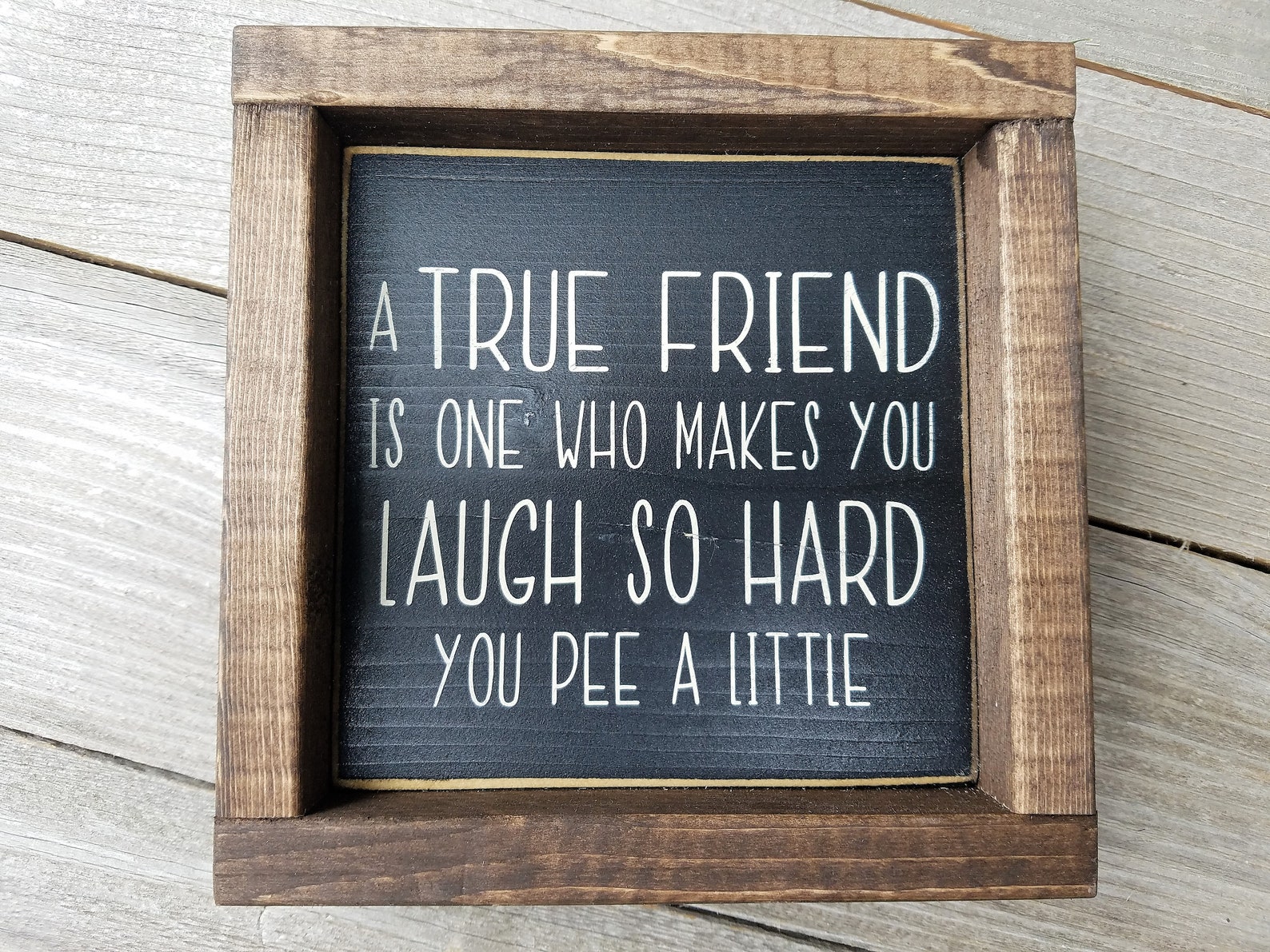 A True Friend Wood Framed Mini Sign - Etsy