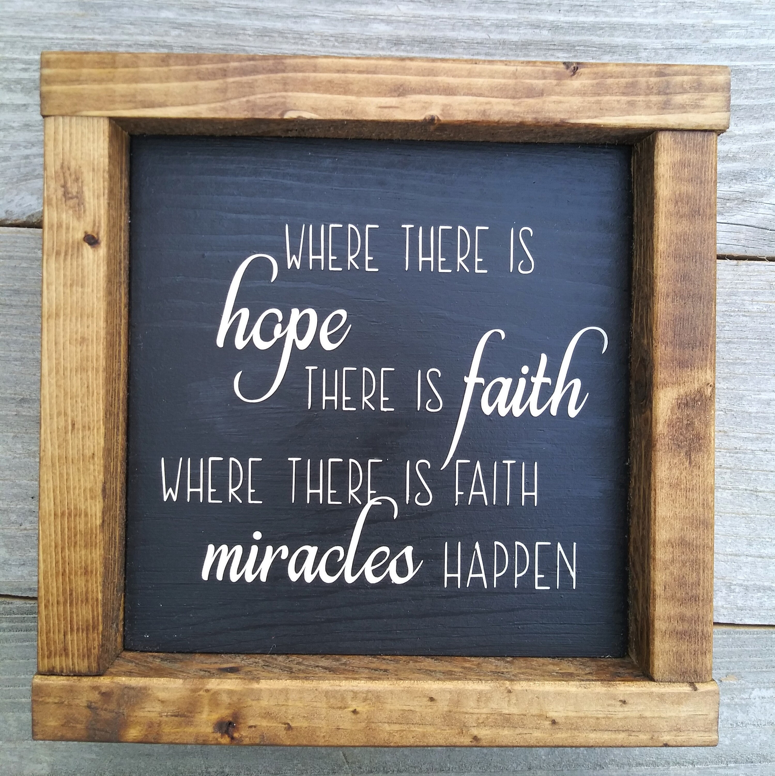 Where there is hope there is faith where there is faith | Etsy
