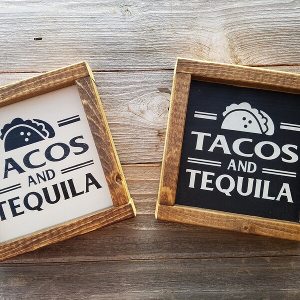 Tacos and Tequila Sign - Etsy