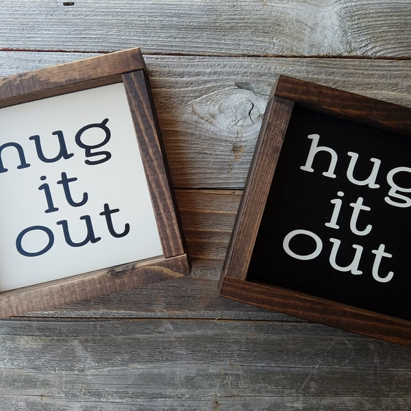 Hug Sign - Etsy
