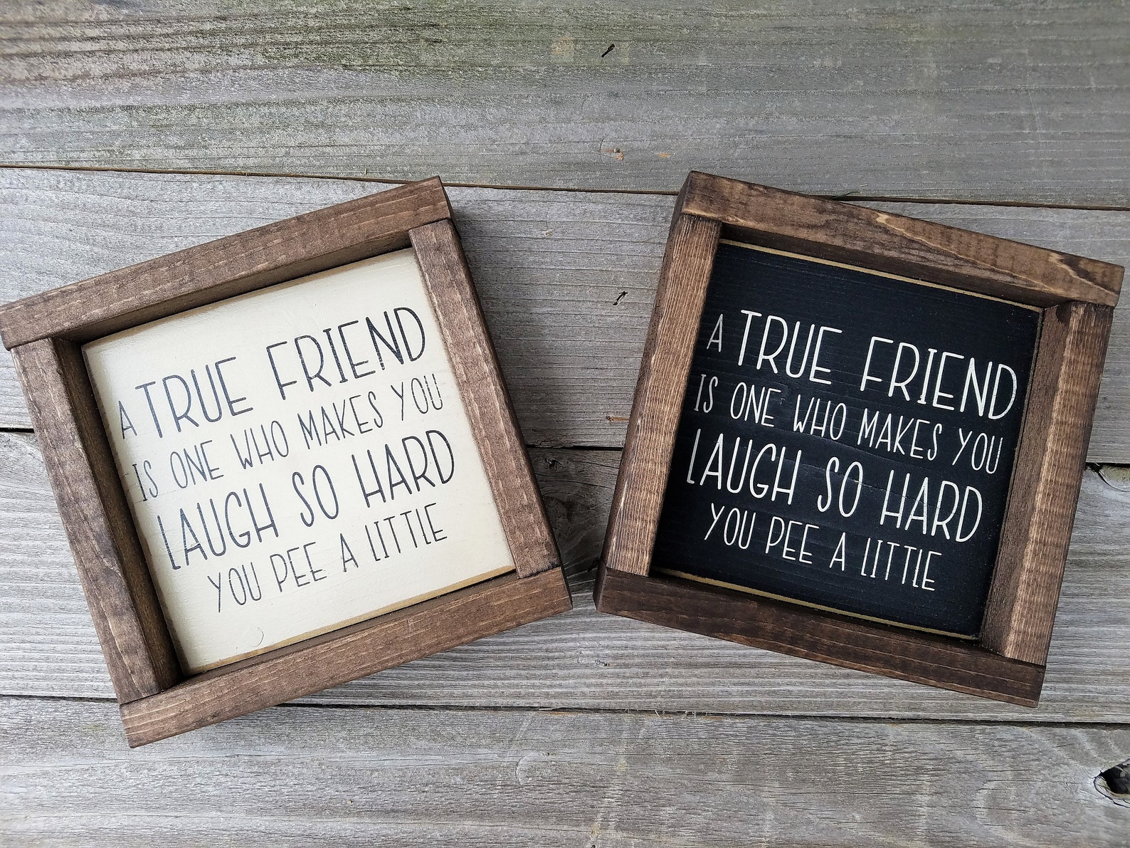 A True Friend Wood Framed Mini Sign - Etsy