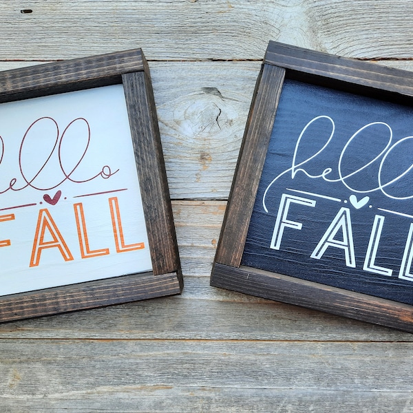 Fall Wood Sign - Etsy