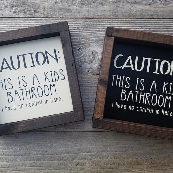 Kids Bathroom Signs - Etsy