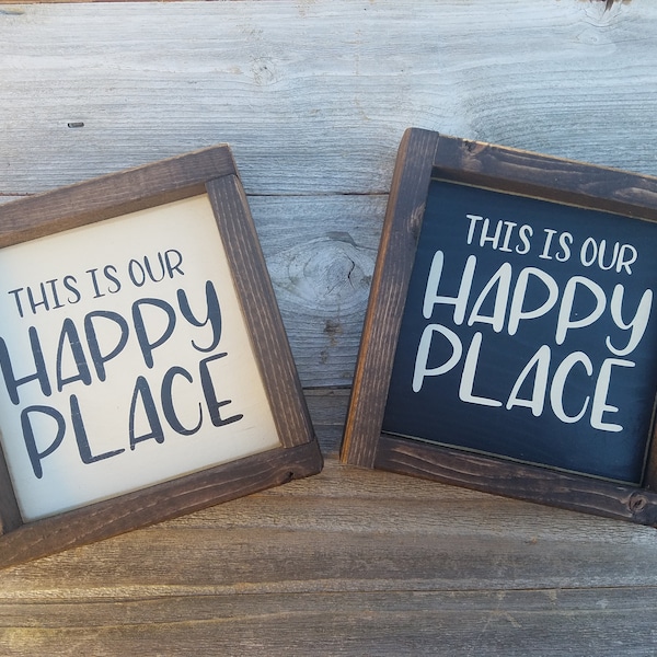 Happy Place Signs - Etsy