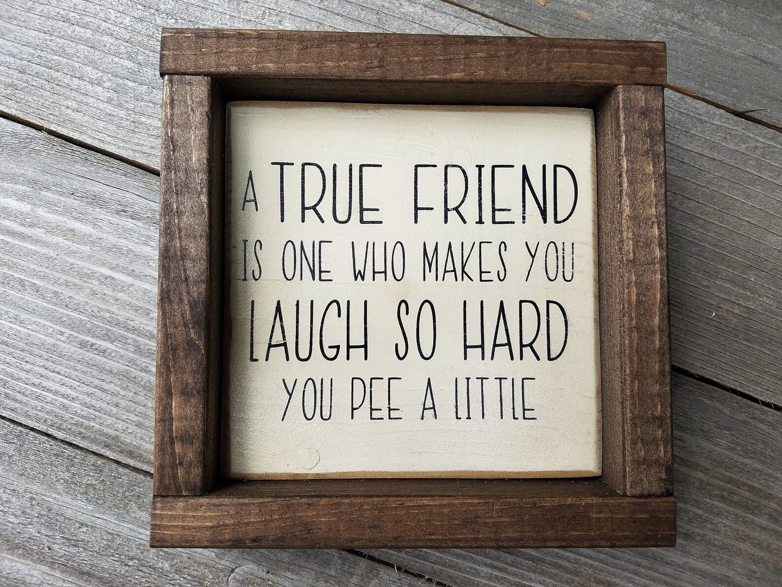 A True Friend Wood Framed Mini Sign - Etsy