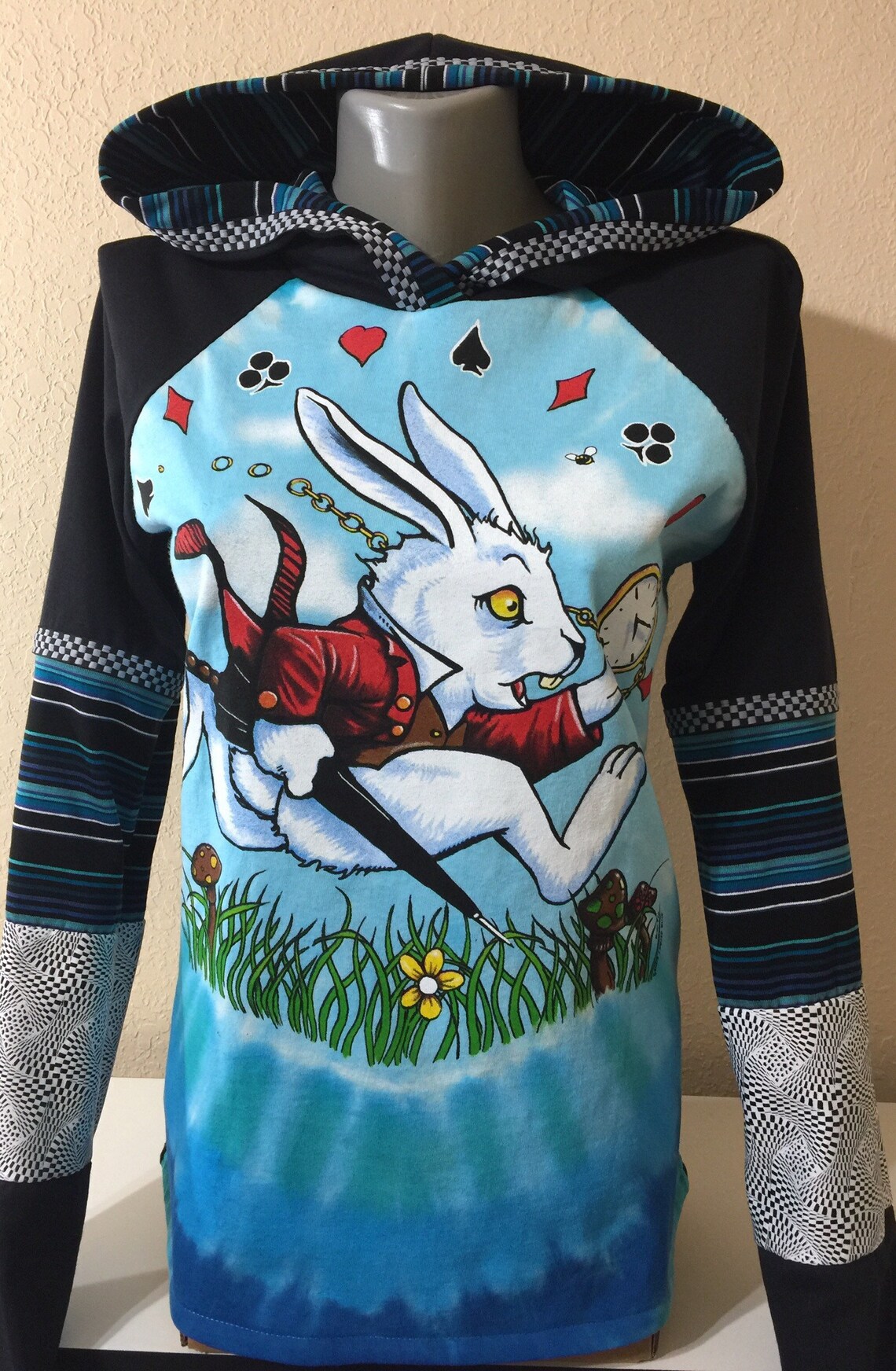 Unique White Rabbit Alice in Wonderland Hoodie - Etsy