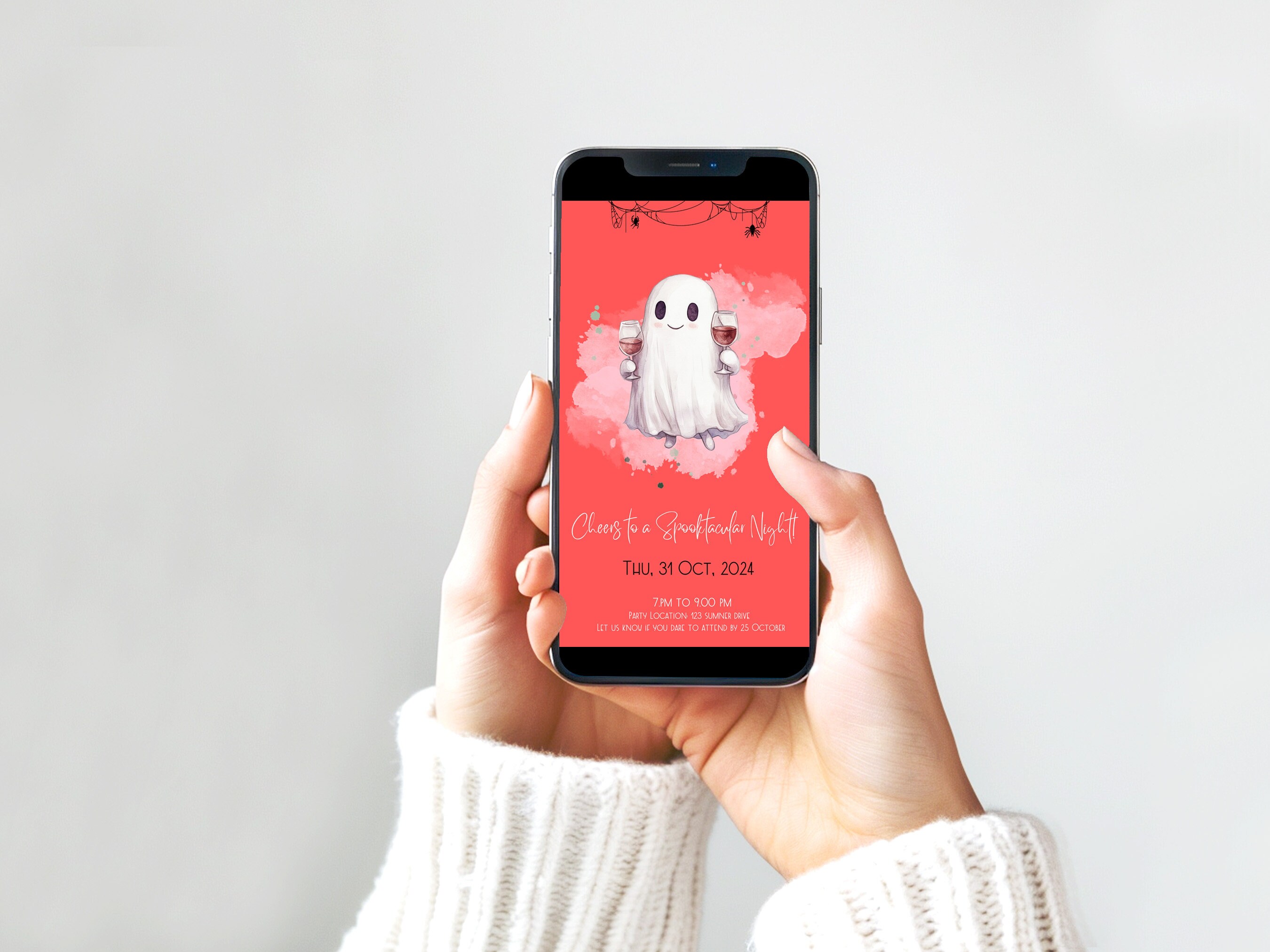 Editable Halloween Party Invite | Digital Invite Template - Etsy