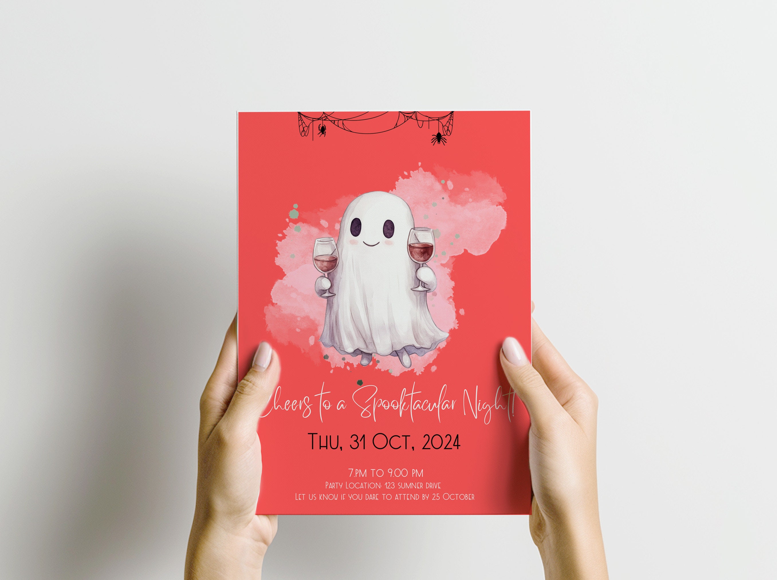 Editable Halloween Party Invite | Digital Invite Template - Etsy