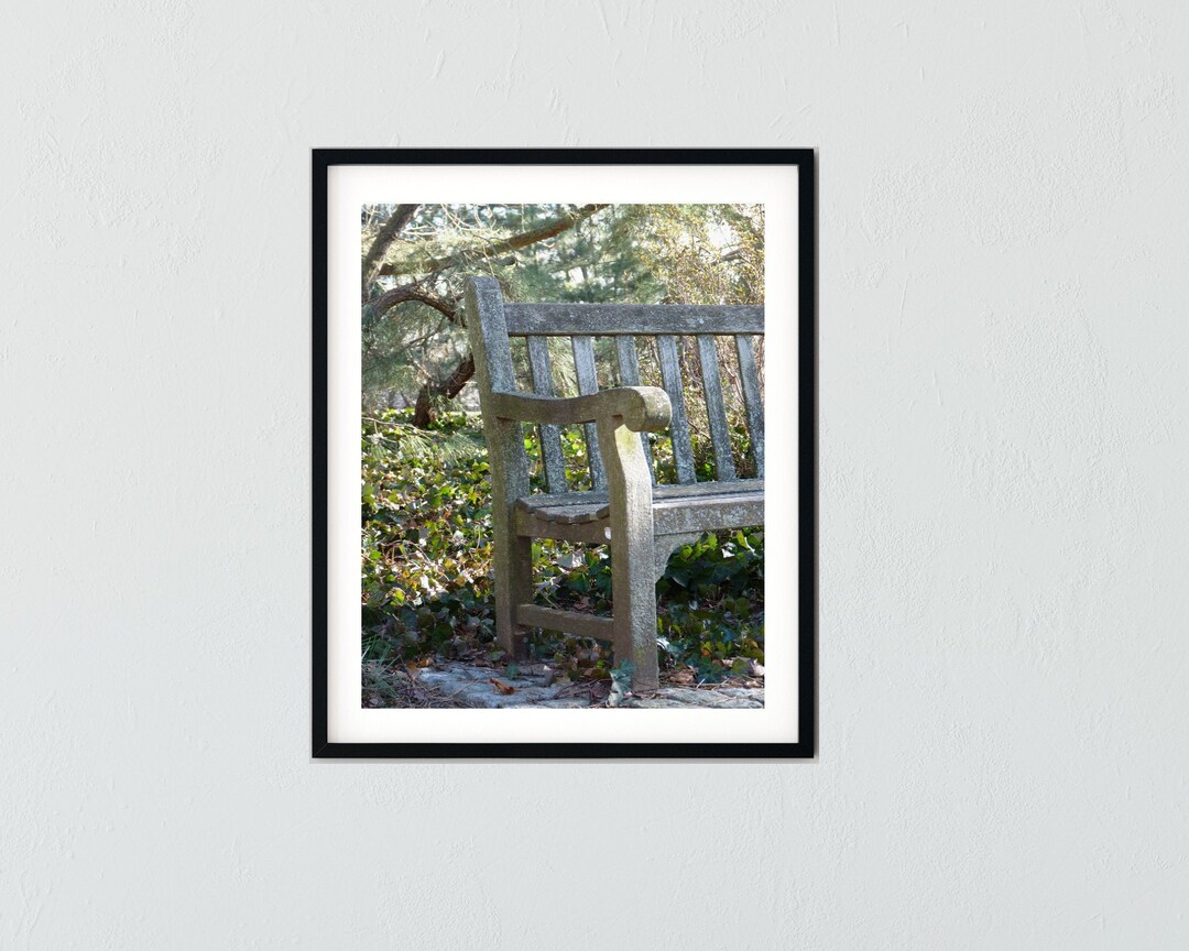 Secret Garden Bench Digital Download Art Print - Etsy
