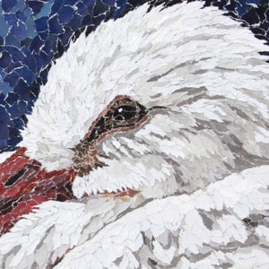 White Stork Bird Art Torn Paper Collage Print - Etsy