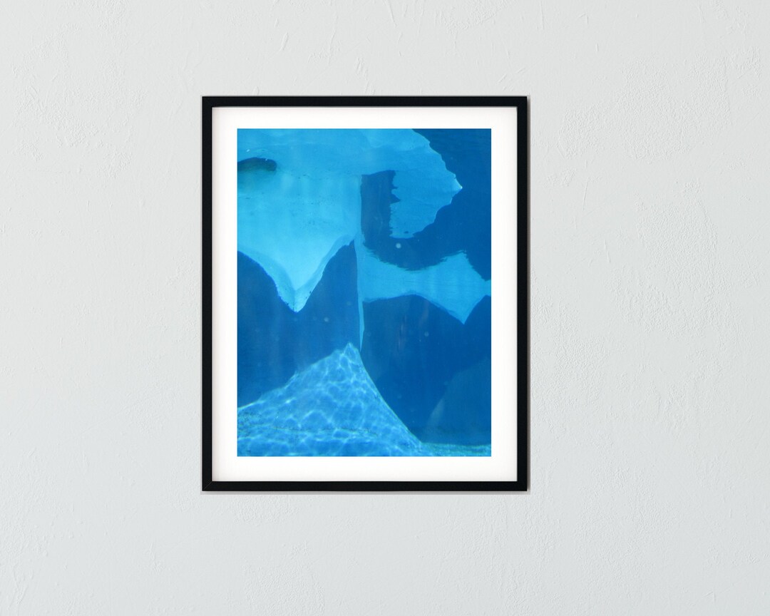 Blue Water Arctic Abstract Art Digital Download Art Print - Etsy