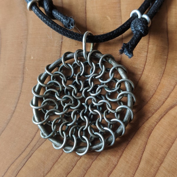 Chain Mail Pendant - Etsy