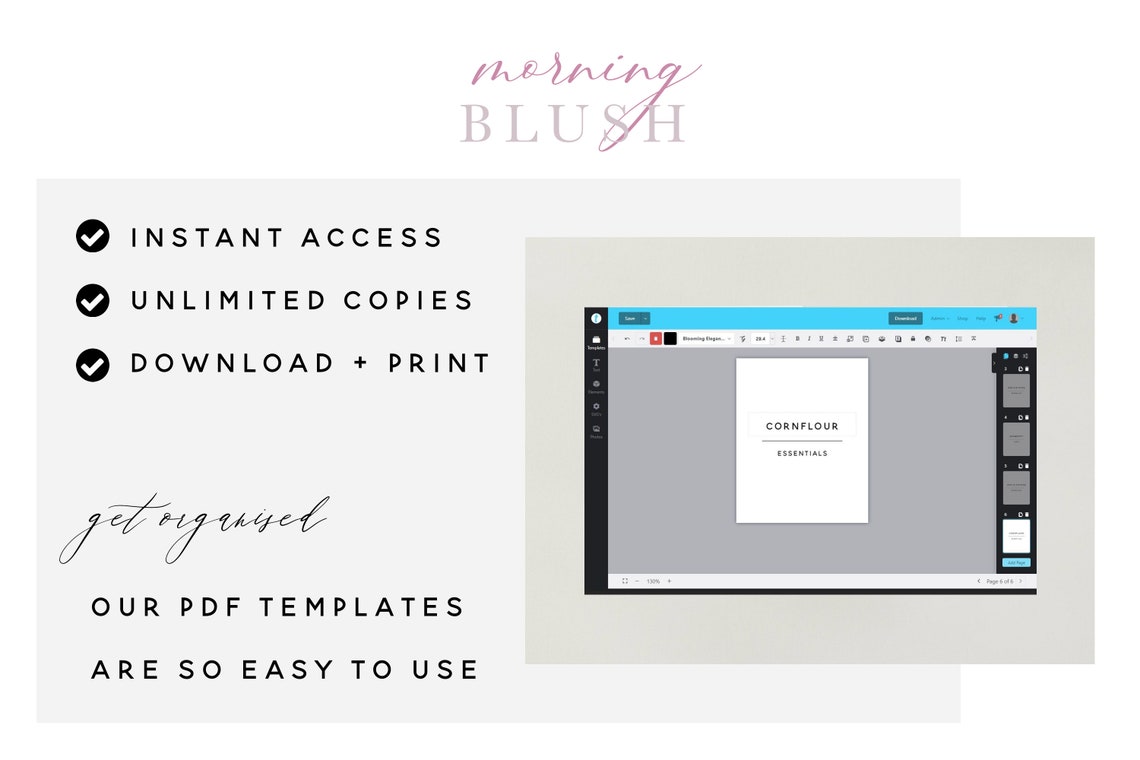 AVA EDITABLE Full Set of Pantry Label Templates | Simple Square and ...