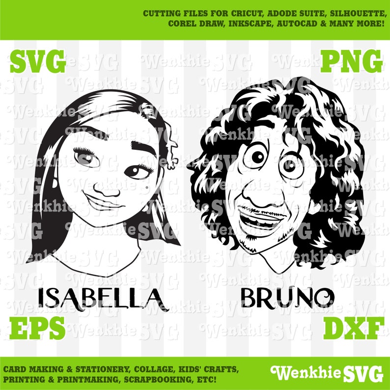 My Isabella and Bruno Cutting File Printable, SVG File for Cricut - Etsy