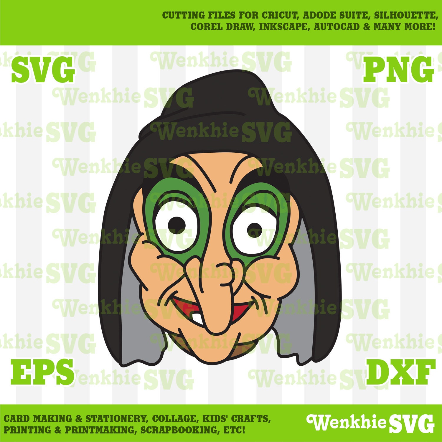 Wicked Witch Halloween Cutting File Printable, SVG File for Cricut - Etsy