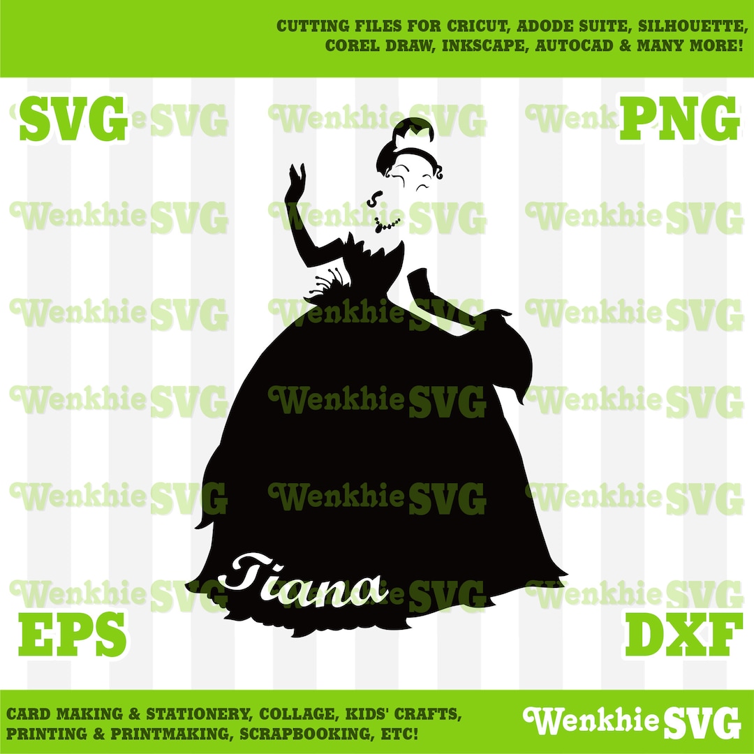 Princess Tiana Cutting File Printable, SVG File for Cricut - Etsy