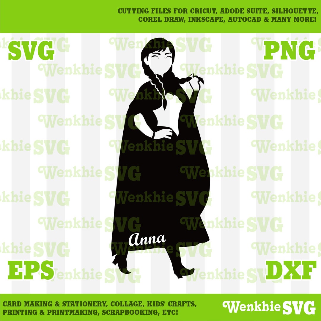 Disney Princess Anna Cutting File Printable SVG File for - Etsy