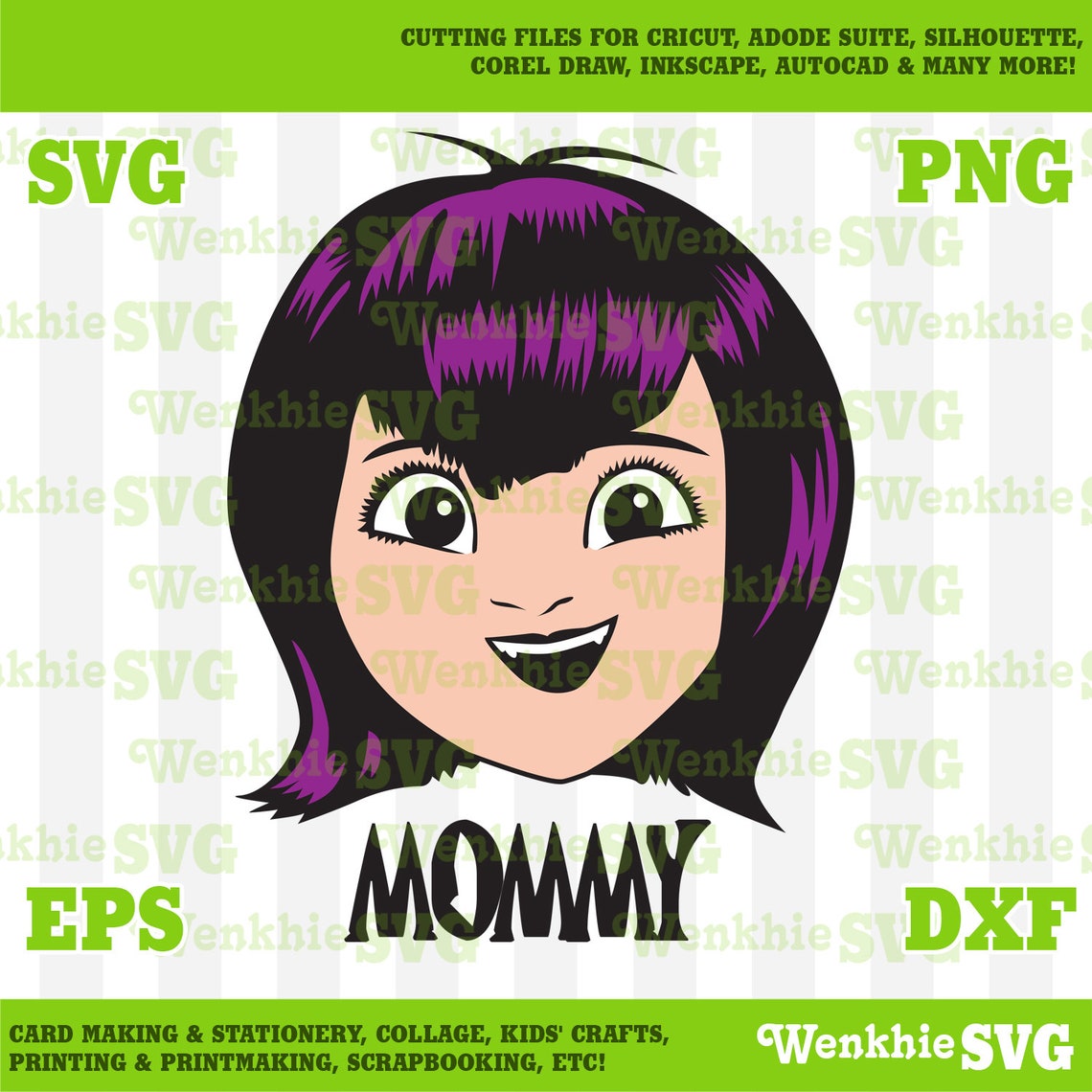 Personalized HT Mommy Mavis Cutting File Printable, SVG File for Cricut ...