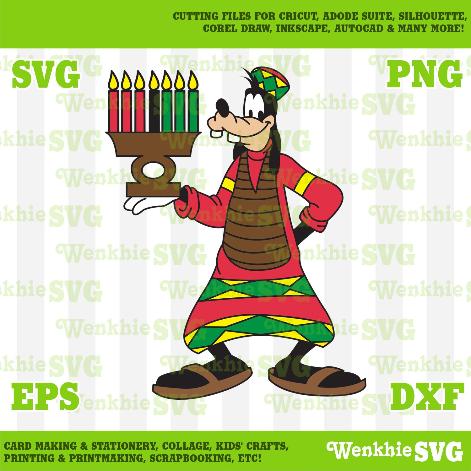 Goofy Kwanzaa Cutting File Printable, SVG File for Cricut - Etsy