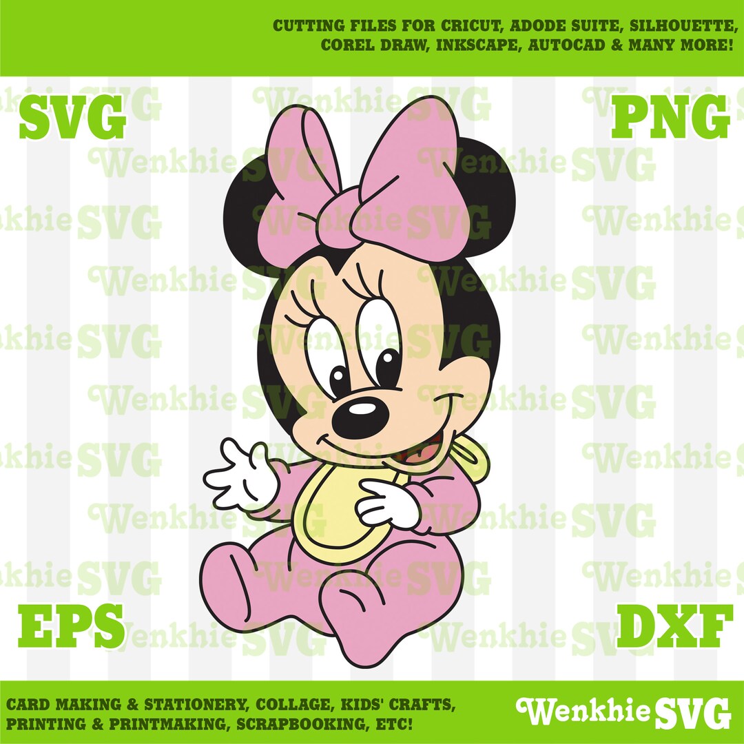 Baby Minnie Cutting File Printable, SVG File for Cricut - Etsy