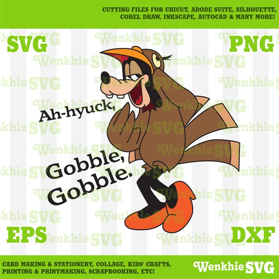 Goofy Happy Thanksgiving Cutting File Printable SVG File for | Etsy