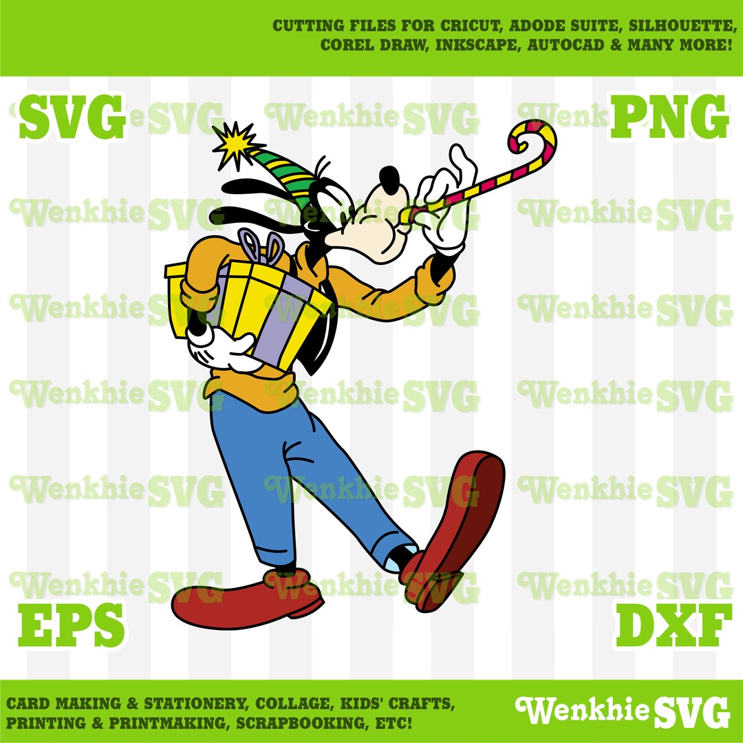 Goofy BIRTHDAY PARTY Cutting File Printable, SVG File for Cricut - Etsy