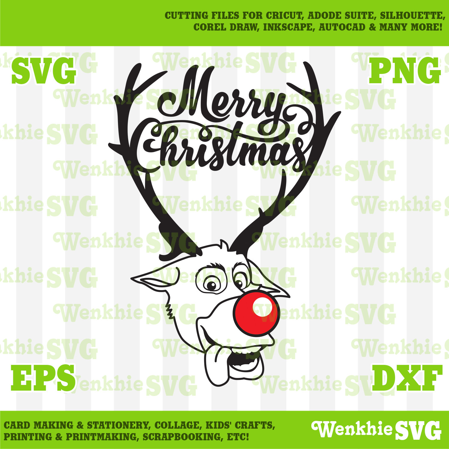 Red Nose Sven Cutting File Printable SVG File for Cricut - Etsy UK