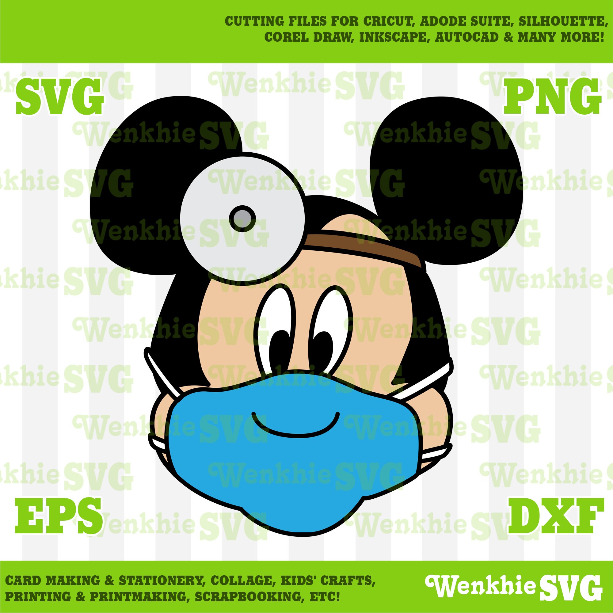 Stay Safe at Home Mickey Cutting File Printable SVG File for - Etsy