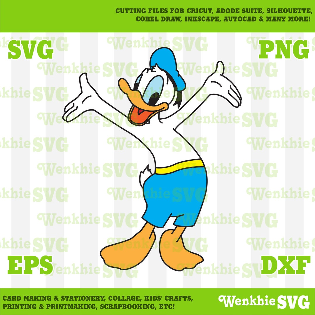 Summer Donald Cutting File Printable, SVG File for Cricut - Etsy