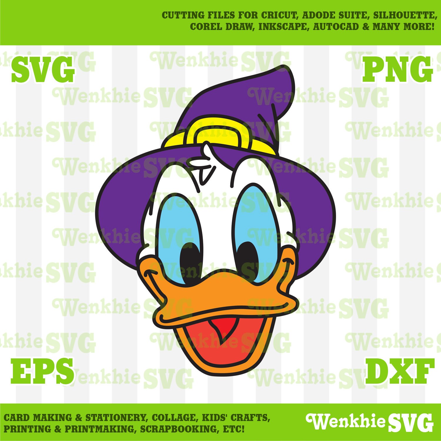 Donald Halloween Cutting File Printable, SVG File for Cricut - Etsy