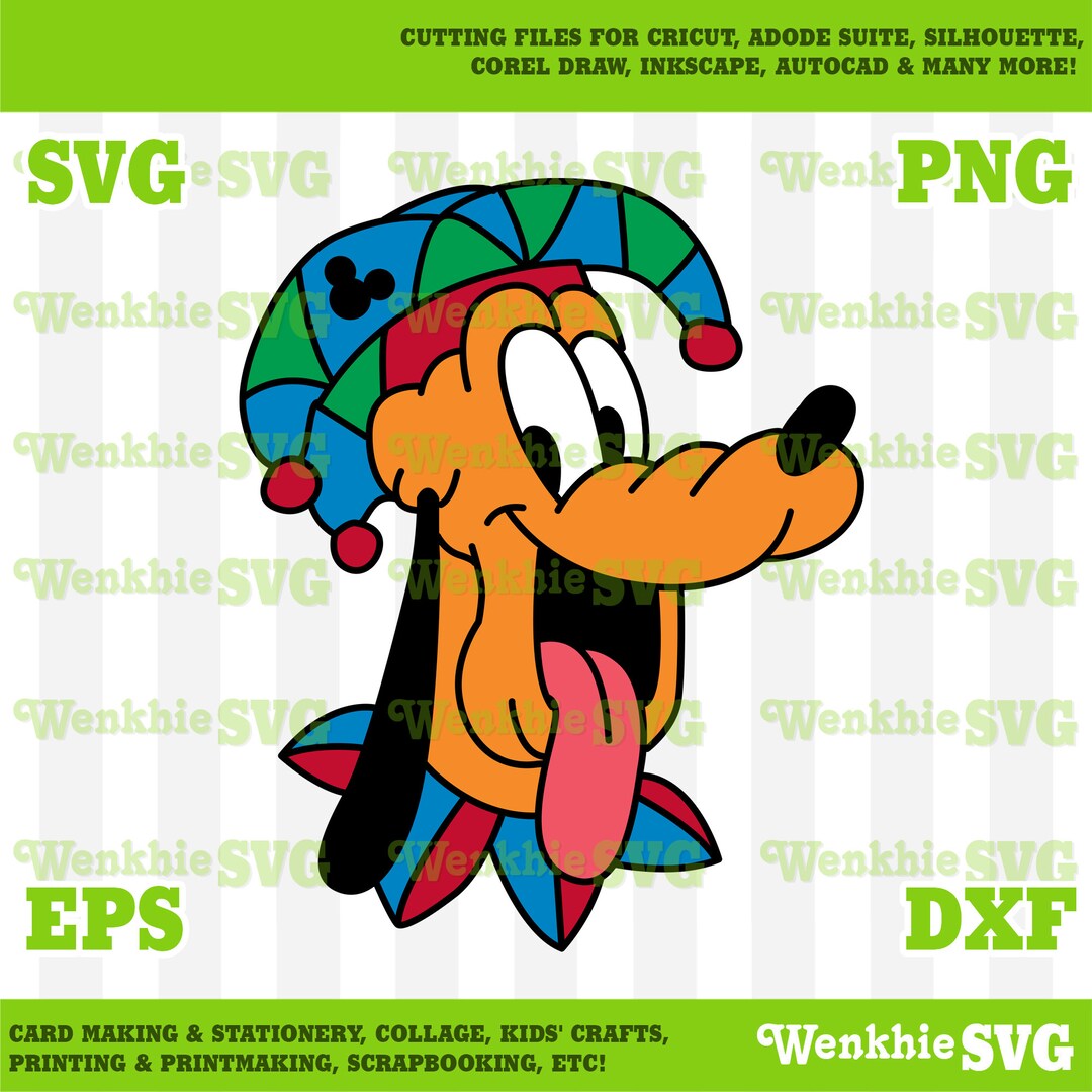 Head Pluto Mardi Gras Cutting File Printable, SVG File for Cricut - Etsy