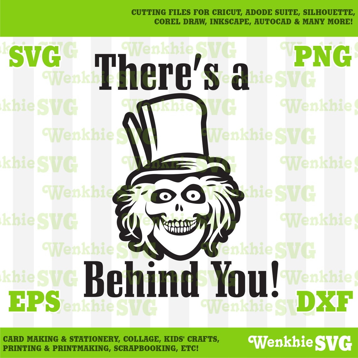 There's a Ghost Behind You Cutting File Printable SVG | Etsy