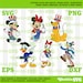 4th of July Mickey and Friends Bundle Cutting File Printable - Etsy