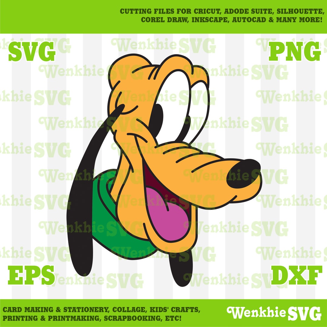 Pluto Head Cutting File Printable, SVG File for Cricut - Etsy